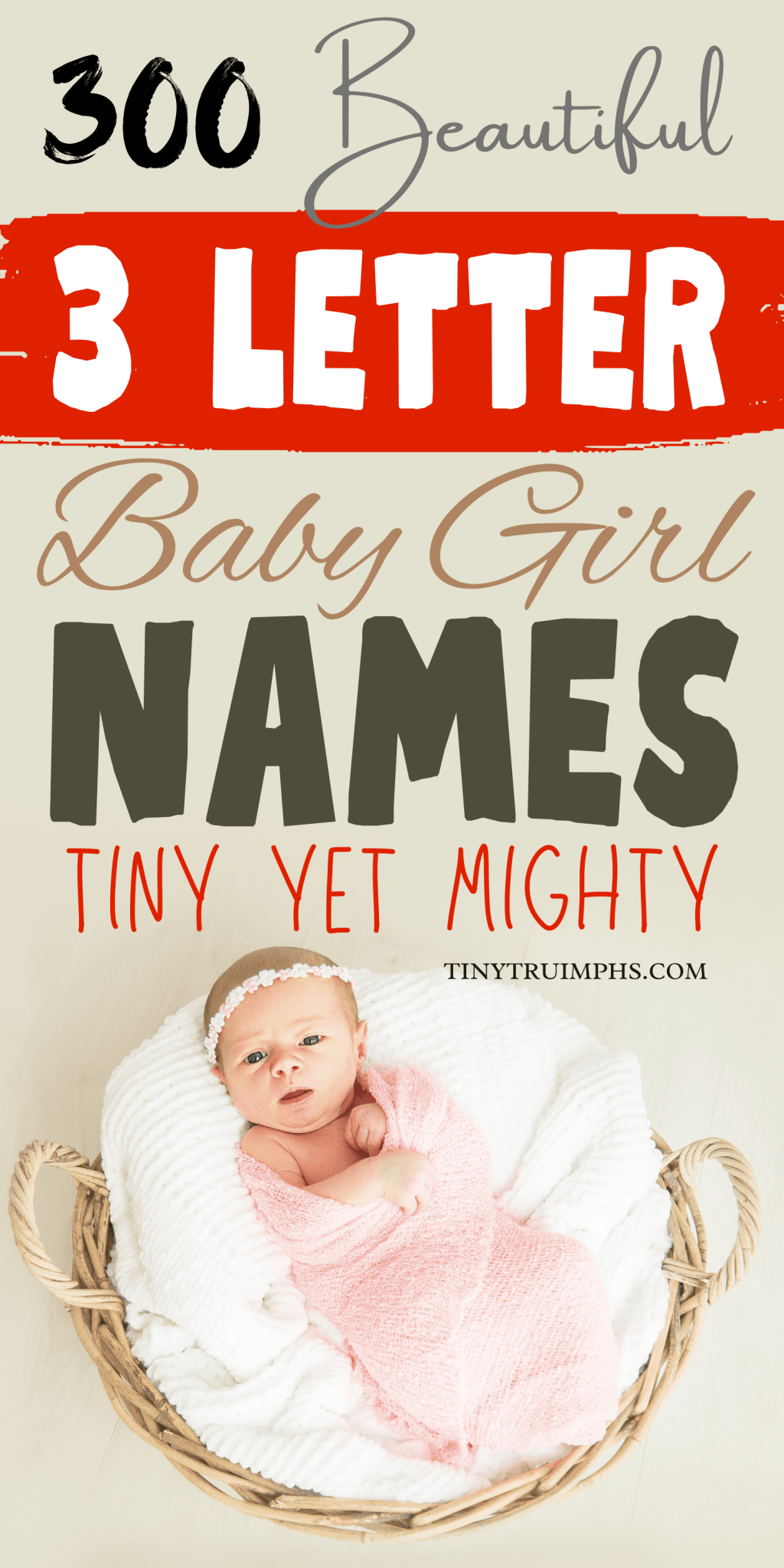 300 Beautiful Three Letter Girl Names